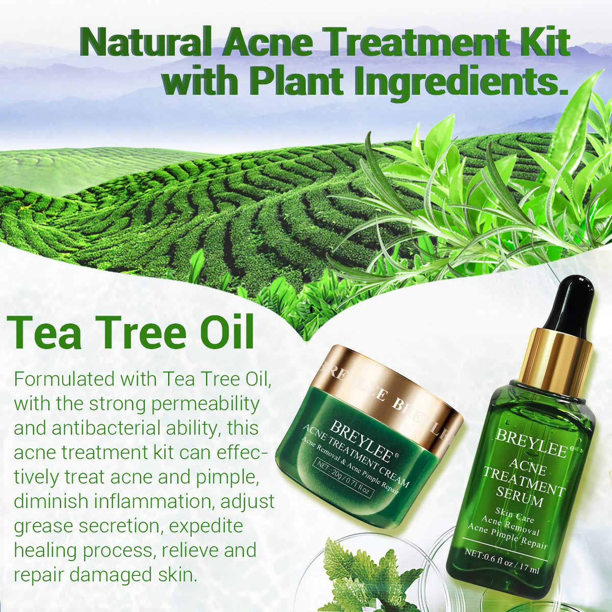 BREYLEE Acne Treatment Kit - Effectively Reduce The Redness Of Acne